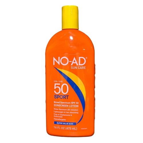 NO-AD SPF 50 SPORT Sunscreen Lotion 16oz New Exp 01/2026 | eBay