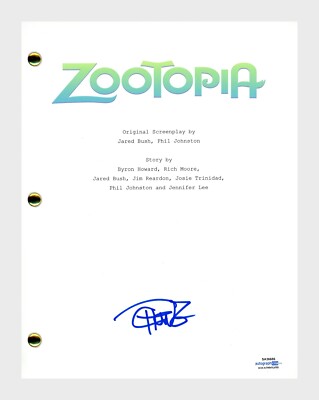 Tommy Chong Signed Autographed ZOOTOPIA Movie Script ACOA COA | eBay