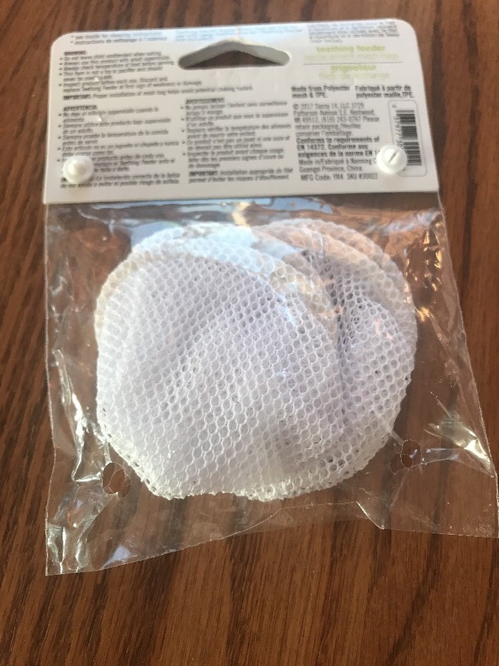 4 count Sassy Infant Teething Feeder Replacement Mesh Bags Ships N 24h ...