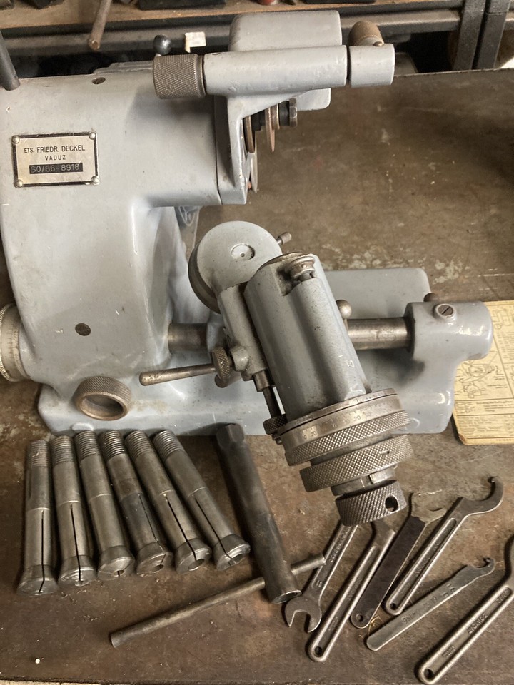 Deckel SO Grinder Single Lip Grinder W/collets, tools | eBay