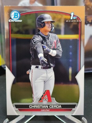 2023 Bowman Chrome Prospects BCP56 Christian Cerda Arizona Diamondbacks ...