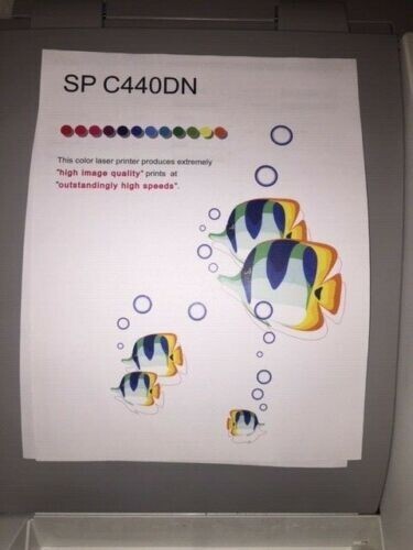 Ricoh SP C440DN Color Laser Printer very low cost per print and does ...