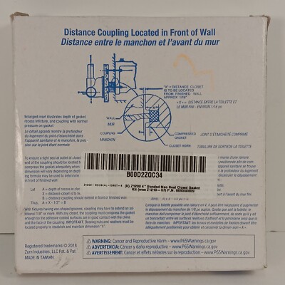 Zurn Z1200 Bonded Neo-Seal Closet Gasket - NEW | eBay