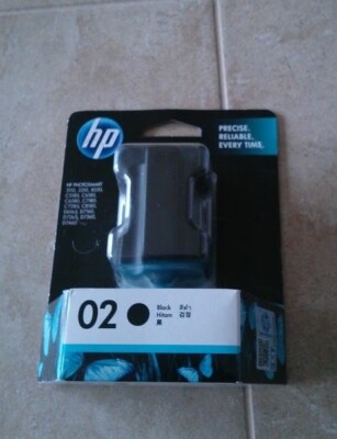 HP 02 BLACK INK CARTRIDGE ~ NEW | eBay Australia