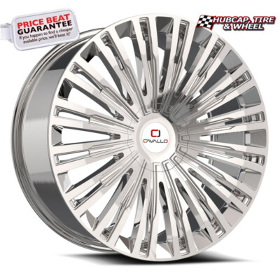 Cavallo CLV-48 NANO CHROME - 22X8.5 - 5x114.3 BP, 38MM Offset (1 Wheel ...