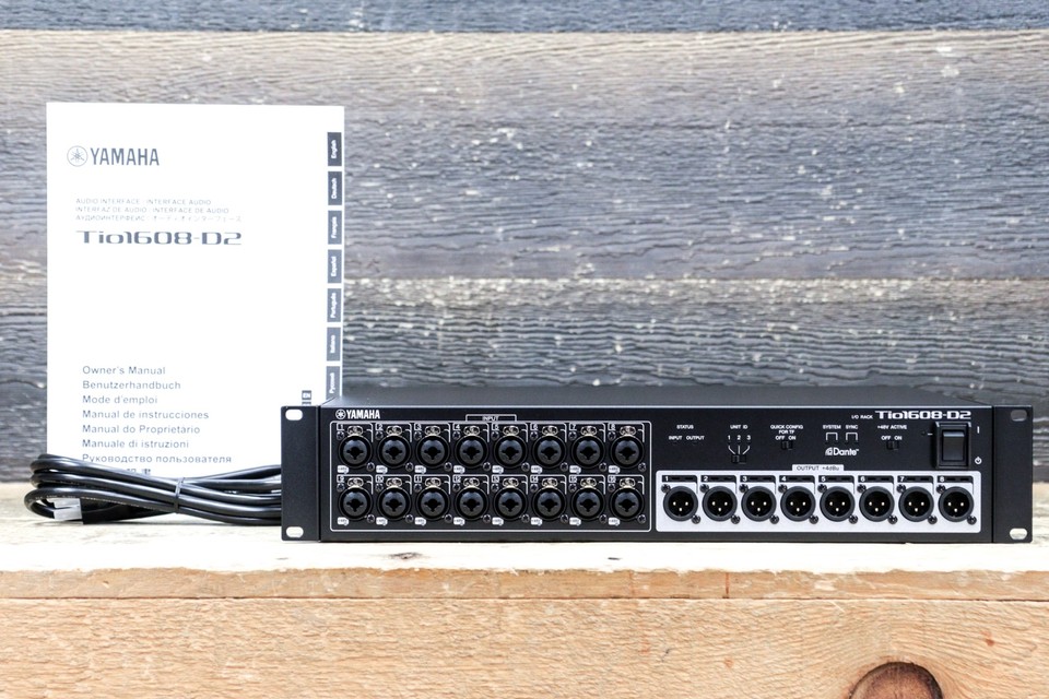 Yamaha Tio1608-D2 Audio Interface 16 mic/line Inputs Dante Stagebox I/O ...