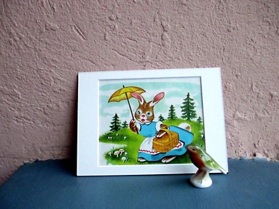 vintage illustration of Peter Rabbit's mother by Beth Wilson 1953 | eBay