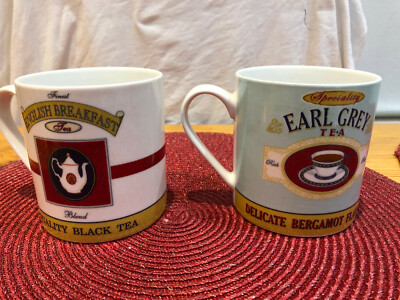 Pair Tea Cups - Everyday Home - Mug Cup - Creative Tops Ltd - 9cm Tall ...