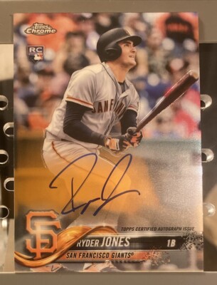 2018 Topps Chrome Rookie Autographs #RA-RJ Ryder Jones RC AUTO | eBay
