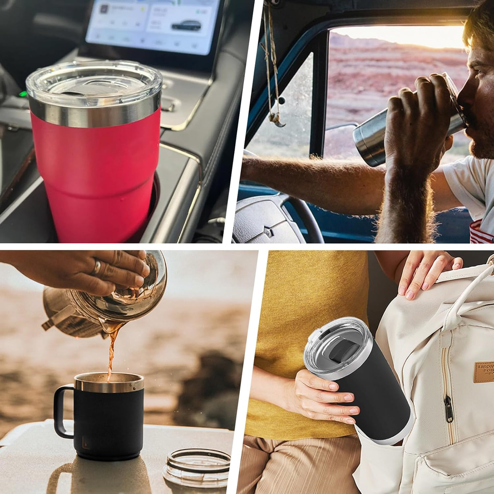 Tumbler Lids for Yeti, 20 oz Magnetic Replacement Tops for 20 oz ...