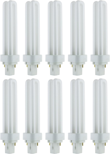 Compact Fluorescent PLD 2-Pin Plug-In Double Quad Tube Light Bulb, 26 ...