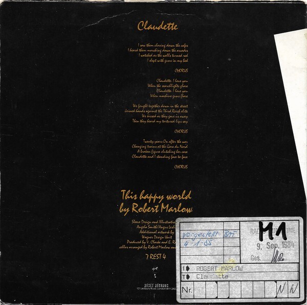 Robert Marlow - Claudette (7") | eBay