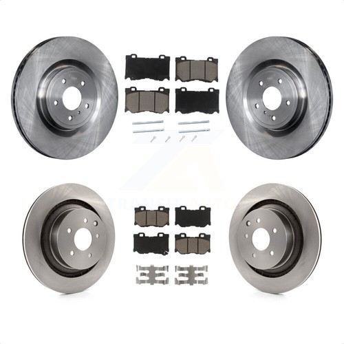 Front Rear Disc Brake Rotor & Ceramic Pad Kit For INFINITI G37 Nissan ...