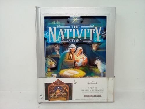 Hallmark Pop Up Christmas Book The Nativity Story Scene Sound & Light ...