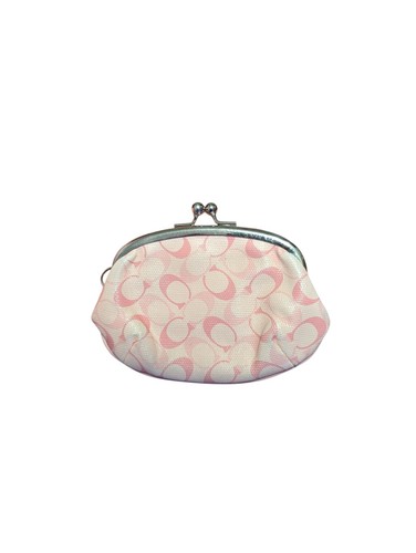Coach Signature Light Pink Mini Signature C Kisslock Coin Purse | eBay