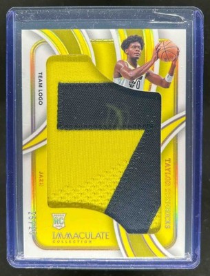 2023-24 Panini Immaculate Taylor Hendricks Jumbo Patches RC Team Logo ...
