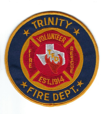 Trinity (Trinity County) TX Texas Volunteer Fire Dept. patch - NEW | eBay