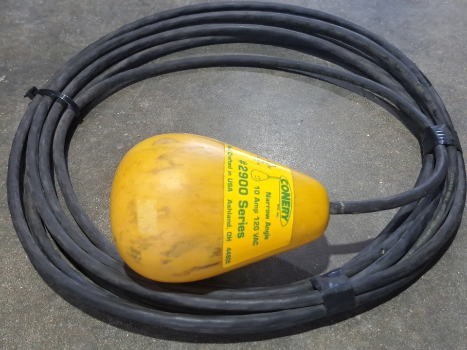 Conery Narrow Angle Electric Float Switch, 10a, 120vac #2900 Series ...