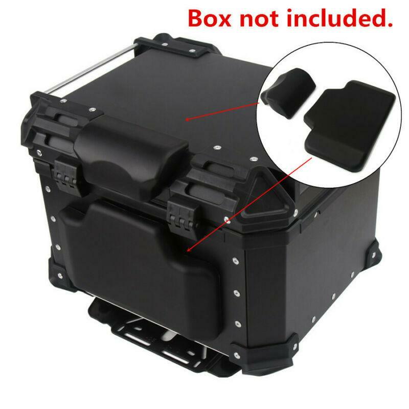 2X Rubber Top Box Backrest Pad Self-adhesive for Motorcycle Rear ...