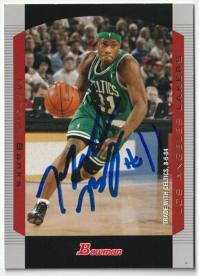 Marcus Banks Signed 2004-05 Bowman Card #86 Auto Boston Celtics NBA COA ...