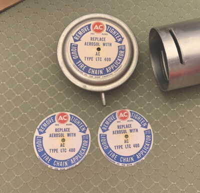 Liquid Tire Chain Refill Canister Labels 1969 Camaro Chevelle Impala SS ...