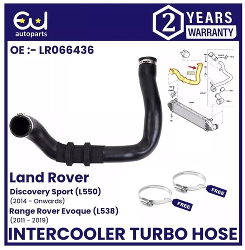 TURBO INTERCOOLER HOSE PIPE FOR RANGE ROVER EVOQUE 2.2D OE LR066436 ...