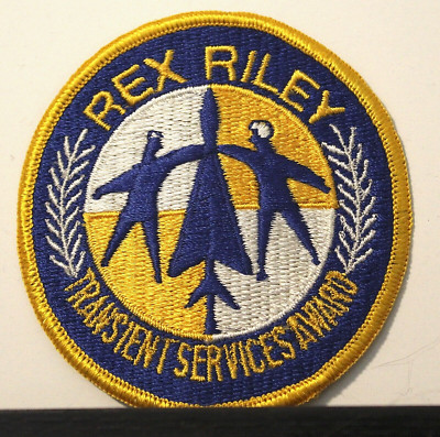 USAF Rex Riley Transient Services Award Insignia Badge Full Colored ...