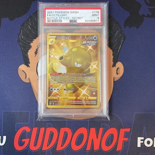 PSA 9 MINT 2021 Pokemon Battle Styles OCTILLERY #178 Full Art Secret ...