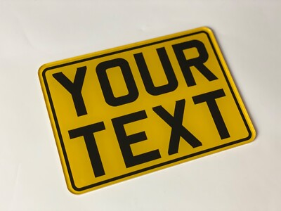 7x5 Design Your Own motorcycle Motor Bike Novelty Small Number Plate ...