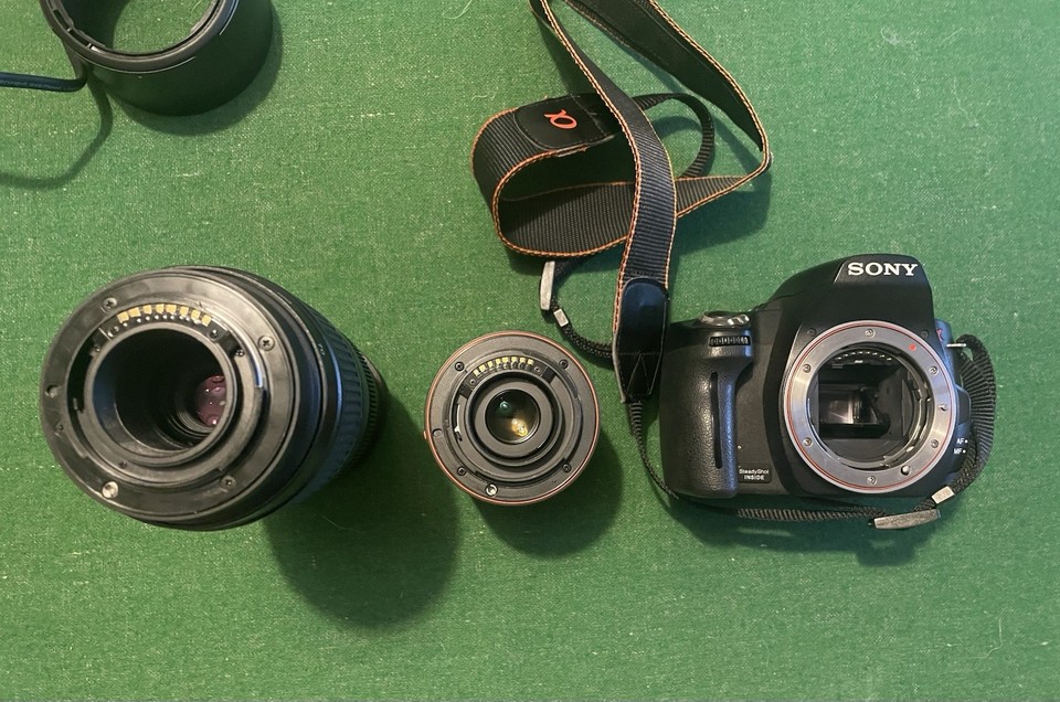 Sony Alpha 390 14.2 MP Digital SLR Camera With Additional Lens | eBay UK