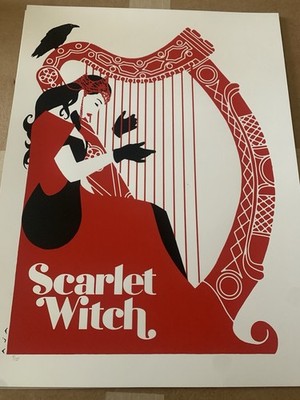 scarlet witch mondo poster 18x24 Marvel Screenprint | eBay
