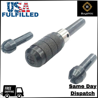 3Pcs Pin Chuck Set for Small Bits: 0"-3/32" Capacity - USA FULFILLED | eBay