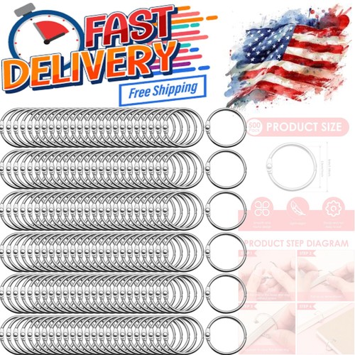 500 Pack Metal Binder Rings 1 Inch 25 mm Office School Home Organize | eBay