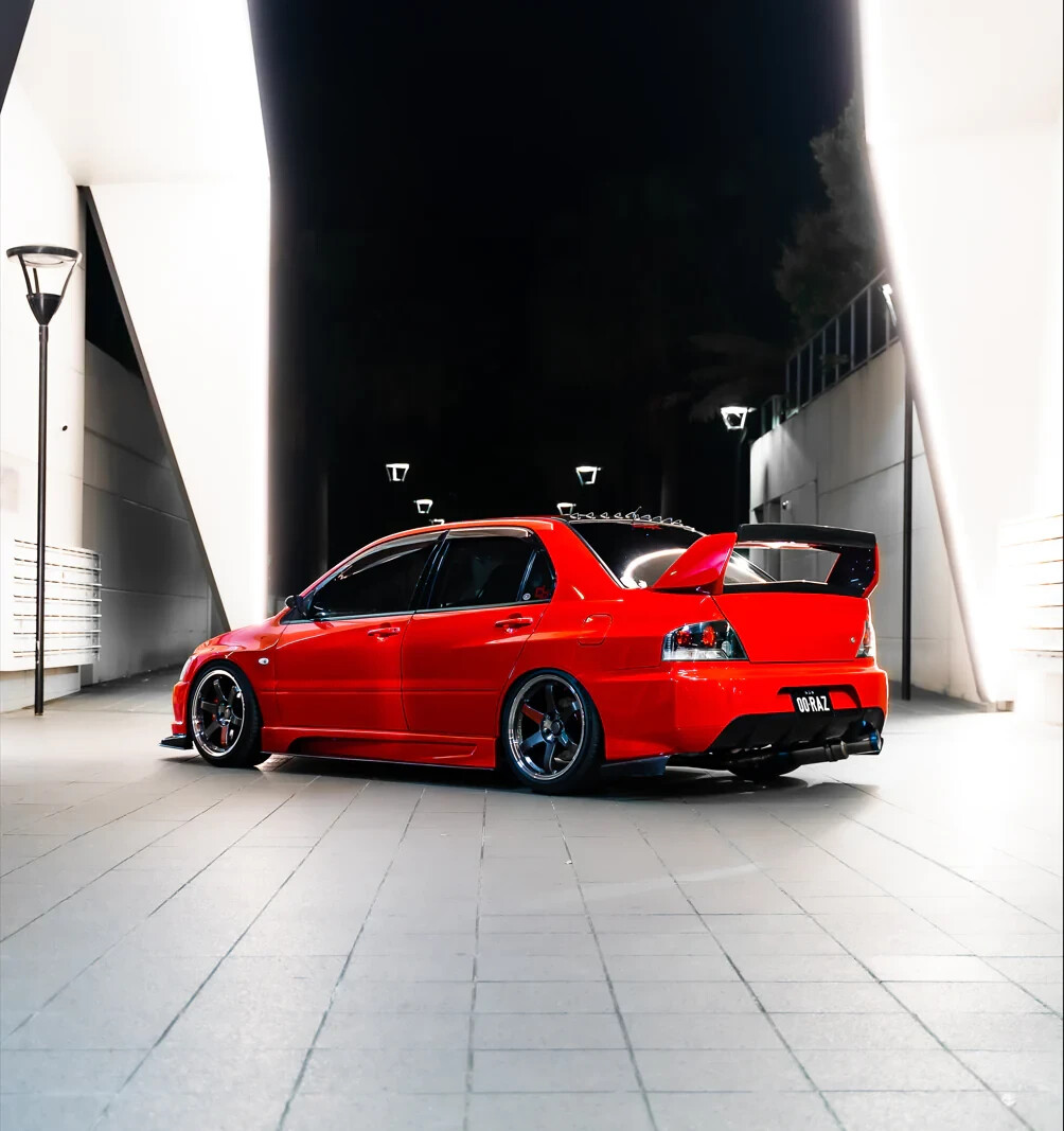 Fits Mitsubishi Lancer EVO 7 8 9 - Rear Roof Spoiler Fins Vortex ...