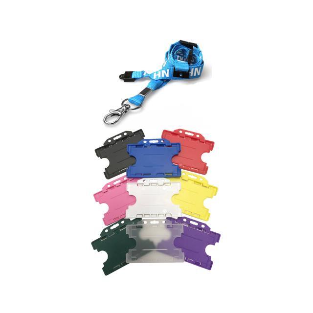 Double Sided ID Card Holder & NHS Triple Breakaway Neck NHS Lanyard | eBay