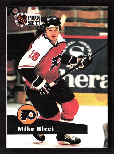Mike Ricci 1991-92 Pro Set French #170 Philadelphia Flyers | eBay