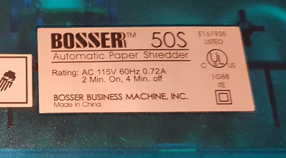 Bosser 50s Automatic Paper Shredder | eBay