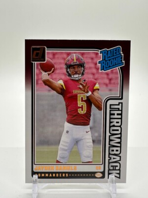 2024 Panini Donruss Jayden Daniels Rated Rookie Throwback Base RC #43 ...