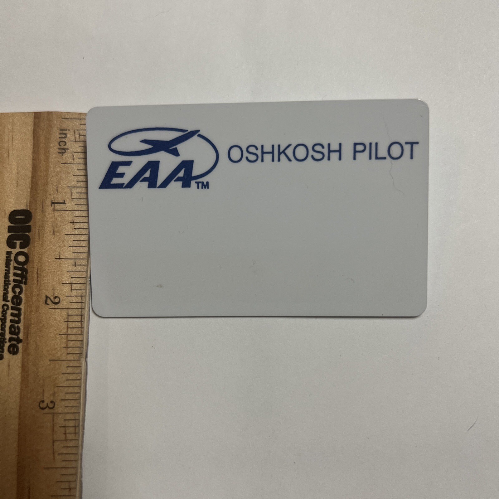 EAA Pilot Name Tag Oshkosh The Spirt Of Aviation Pin On Badge Type 2 ...