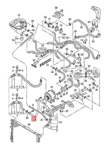 Genuine AUDI Q7 4LB Coolant Pipe 7L6121065AN | eBay