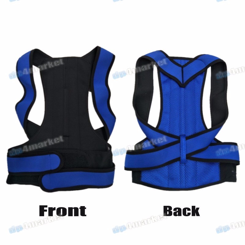 US Posture Corrector Support Magnetic Back Shoulder Brace Belt ...