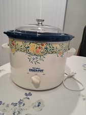 Vtg Rival Crock Pot 6qt 37601 White Oval Cherries for sale online | eBay