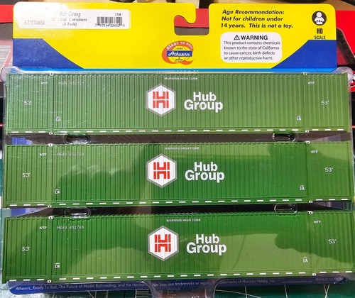 ATH26652 Athearn 53' Hub Group CIMC Containers | eBay