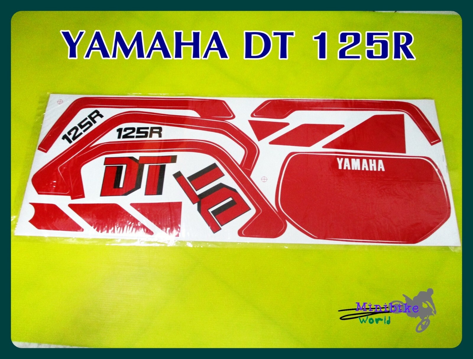 Fit Yamaha Enduro125 DT125 DT125R RED Sticker Set (mi2038) | eBay