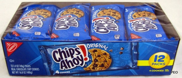 Chips Ahoy Chocolate Chip Cookies 3 Oz Bag 48/carton as 1 Carton for ...