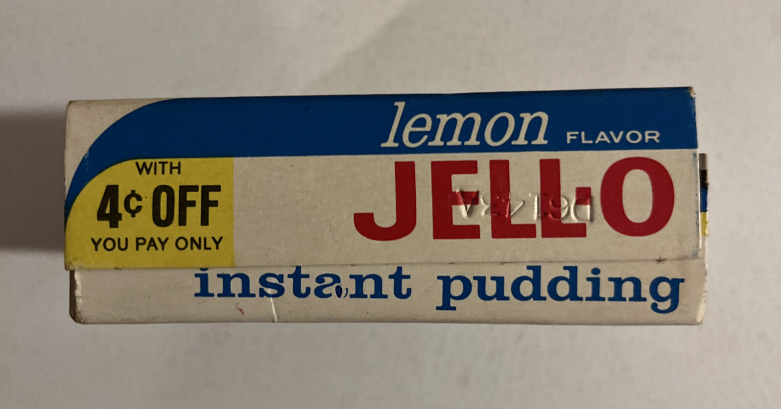 Vintage 1960's Unopened Large Box Jello Box Lemon Pudding Mix General ...