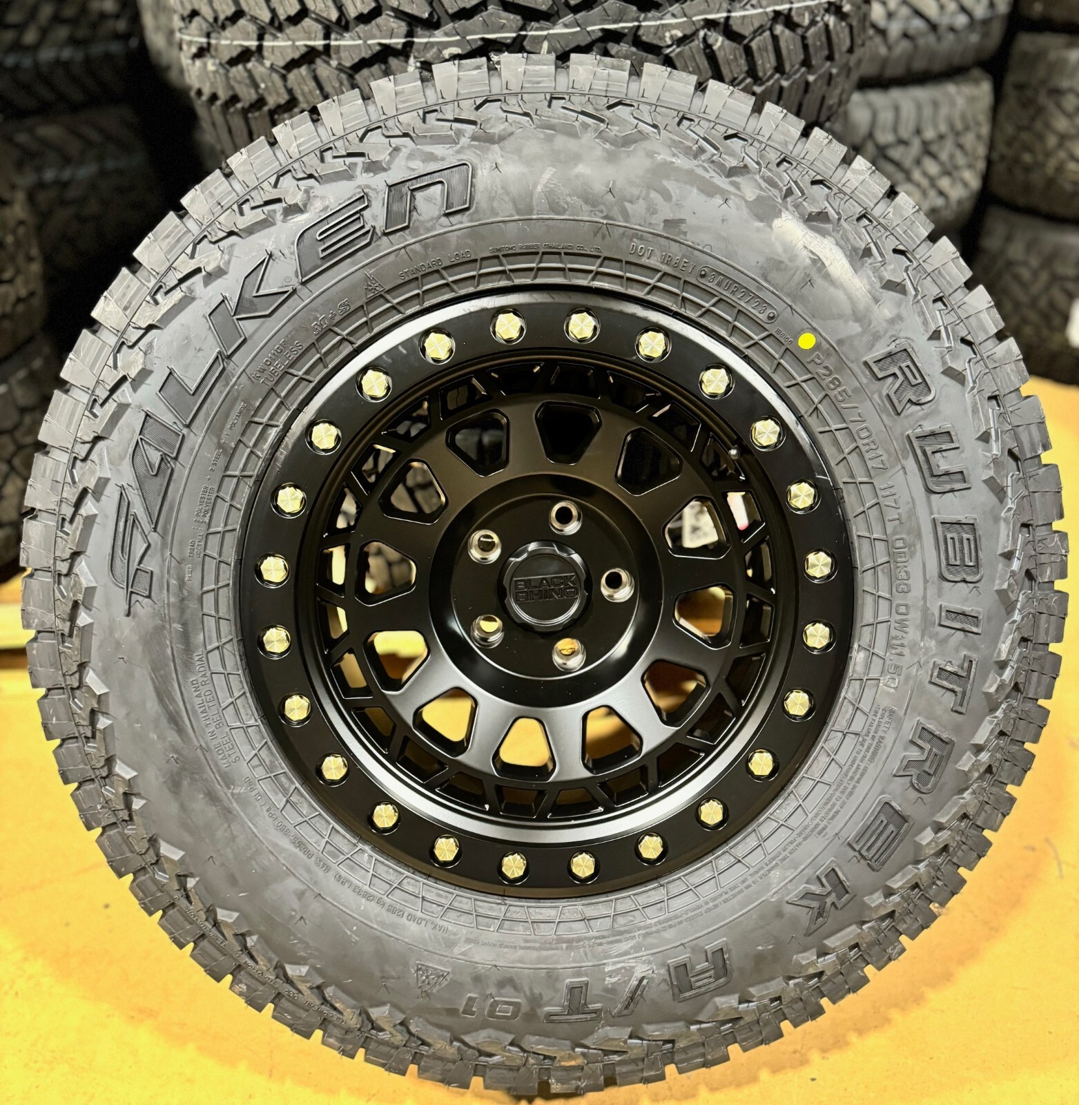 17x9 Black Rhino Primm Wheels 33 Falken AT Tires 6x5.5 Toyota Tacoma ...
