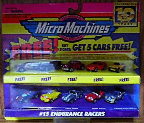 Galoob Micro Machines #15 Endurance Racers With 5 Bonus Cars *NEW ...
