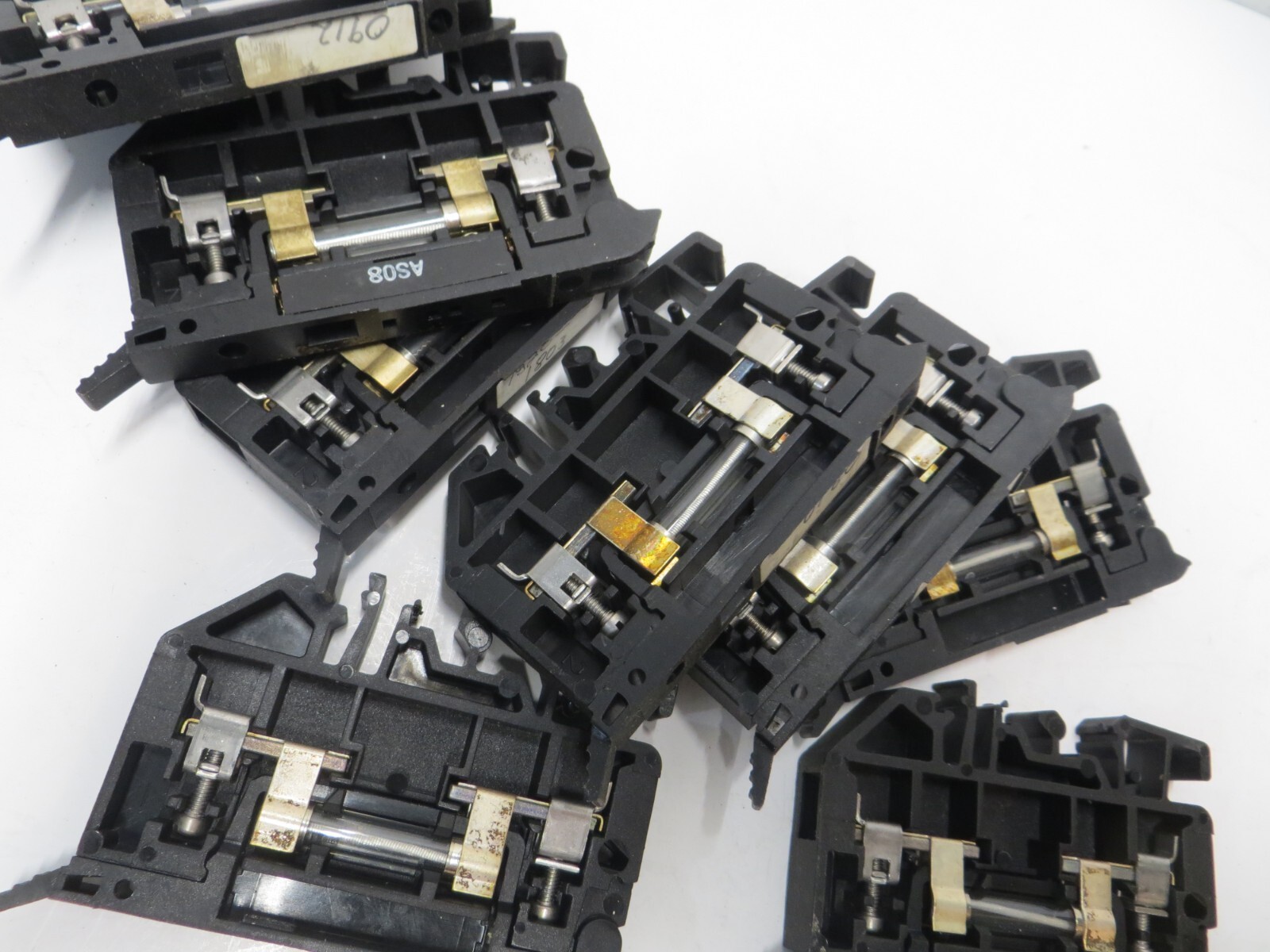Lot of 8 Allen Bradley 1492-H Fused Terminal Blocks 1/4 x 1-1/4 ...