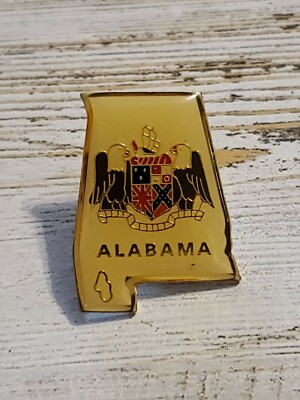 Alabama State Crest Type Souvenir coat of arms Pin ep | eBay